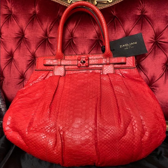 Zagliani | Bags | Zagliani Limited Edition Python Purse | Poshmark